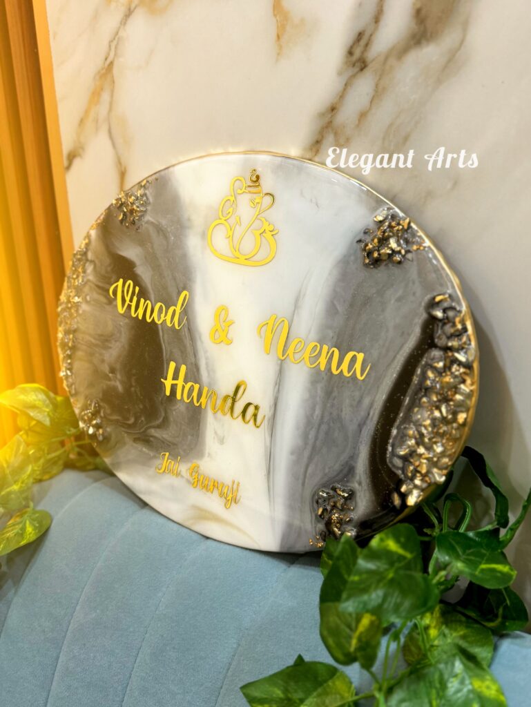 Resin Nameplate-Marble - Elegant Arts Online